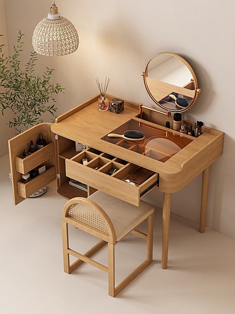 Dressing Table Make Up Vanity Desk with mirror and lights, Furniture ...