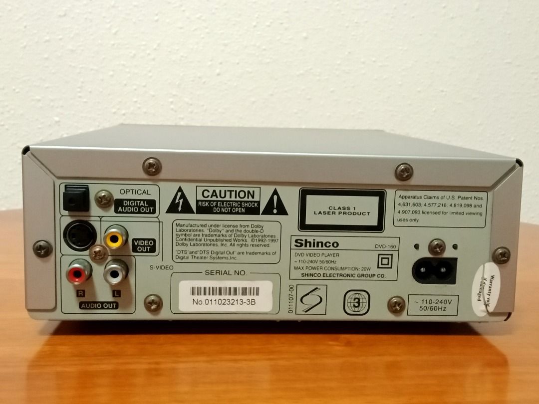 DVD Player (Shinco) (Model DVD-160), Audio, Portable Audio Accessories ...