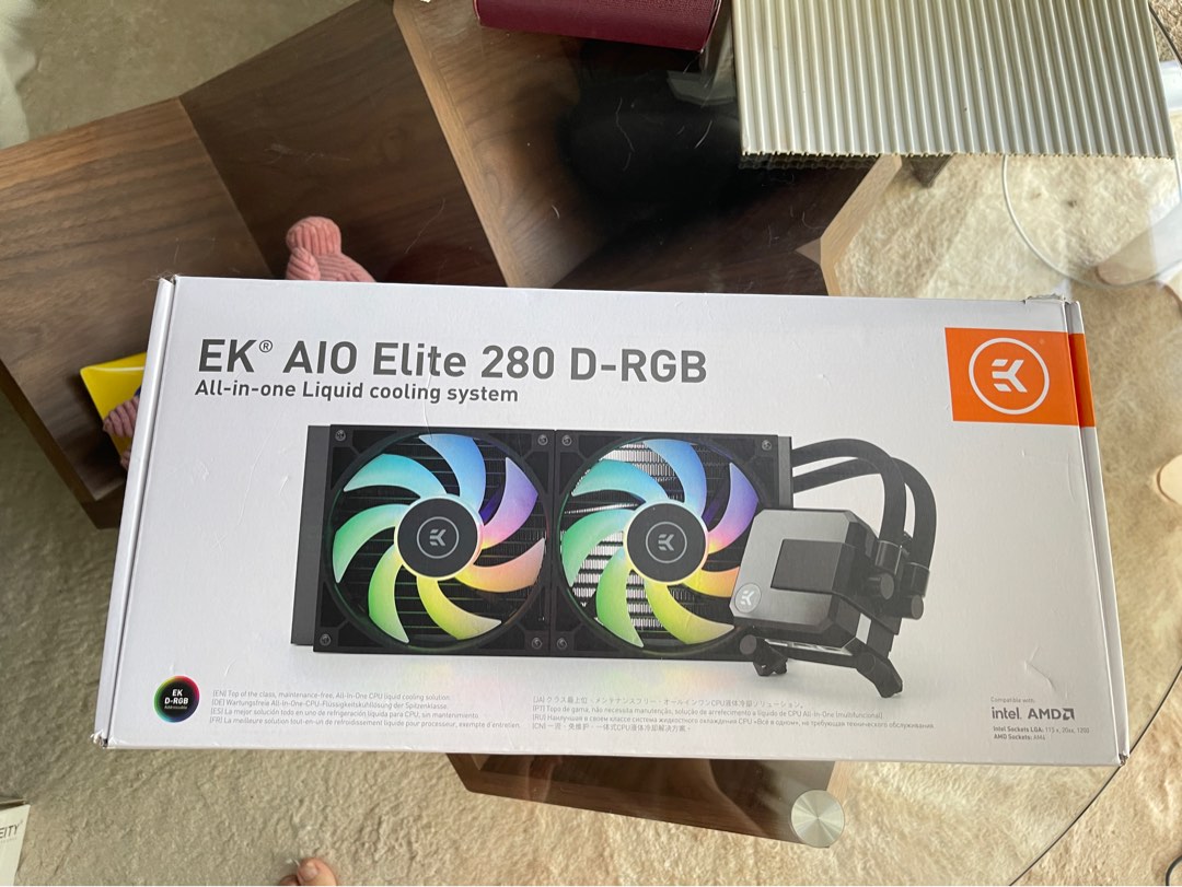 EK 280 Elite ARGB AIO Cooler, Computers & Tech, Parts & Accessories, Computer Parts on Carousell