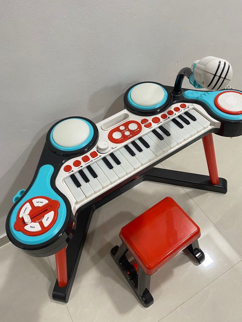ELC Piano Drum and Microphone, Hobbies & Toys, Music & Media, Musical ...