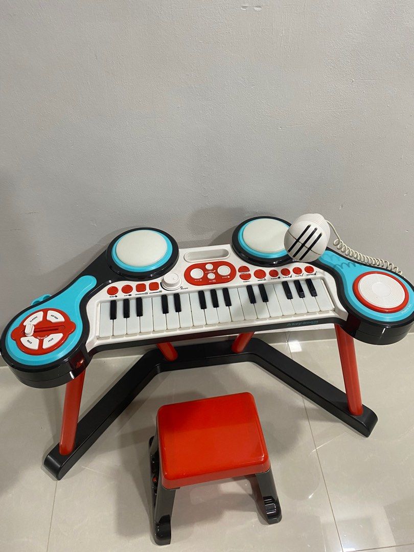 ELC Piano Drum and Microphone, Hobbies & Toys, Music & Media, Musical ...