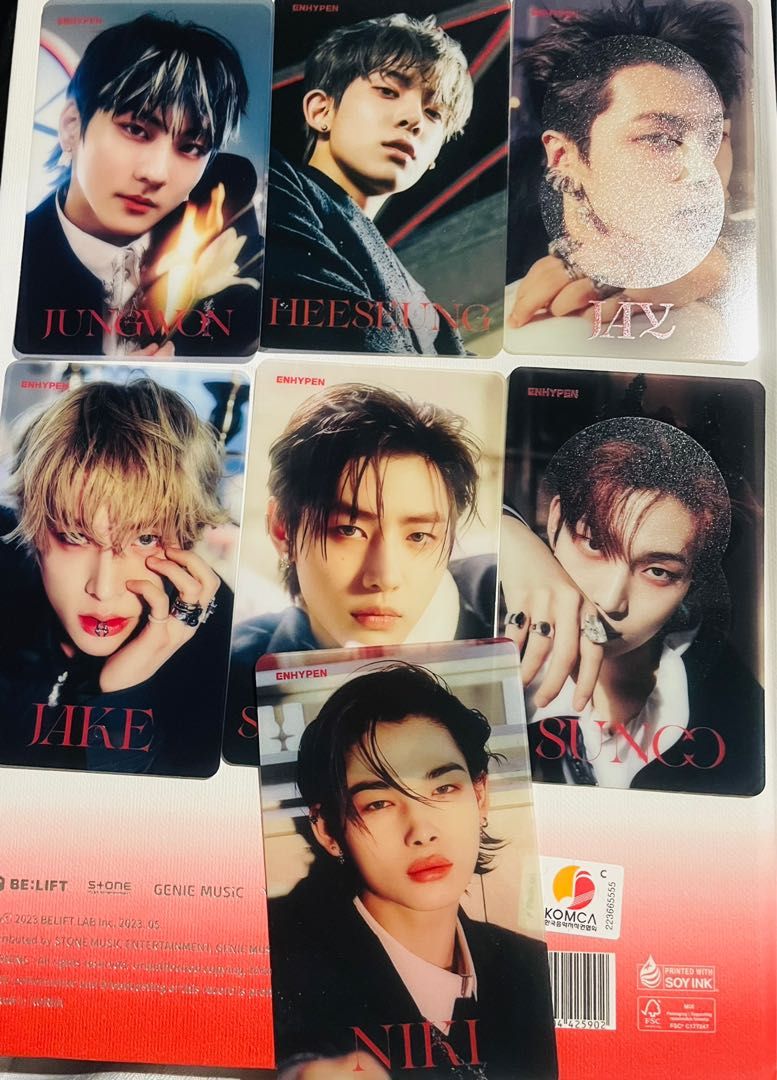 Enhypen Dark Blood Kpopmerch Regular POB, Hobbies & Toys, Memorabilia ...