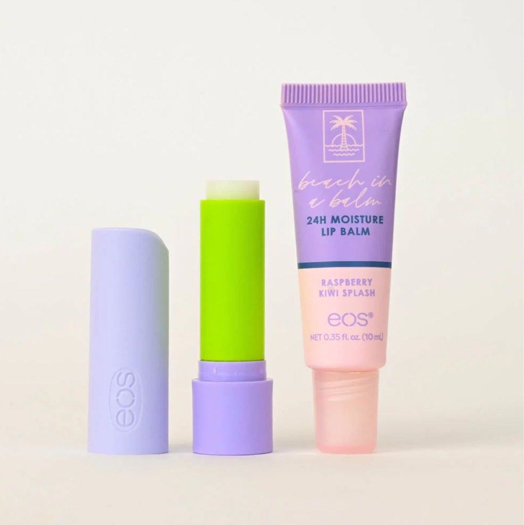 EOS Raspberry Kiwi Splash Lip Balm, Beauty & Personal Care, Face ...