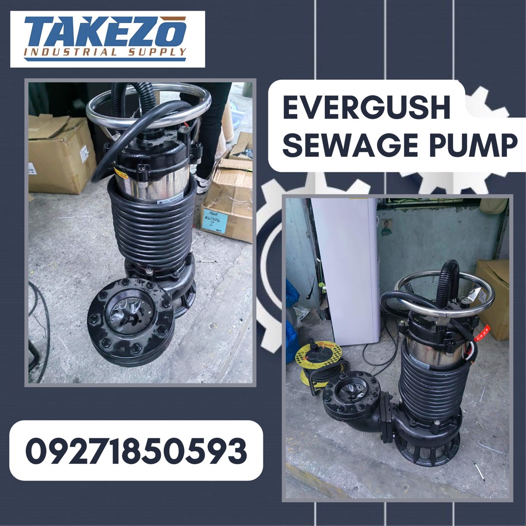Evergush Sewage Pump non Clog, Commercial & Industrial, Construction ...