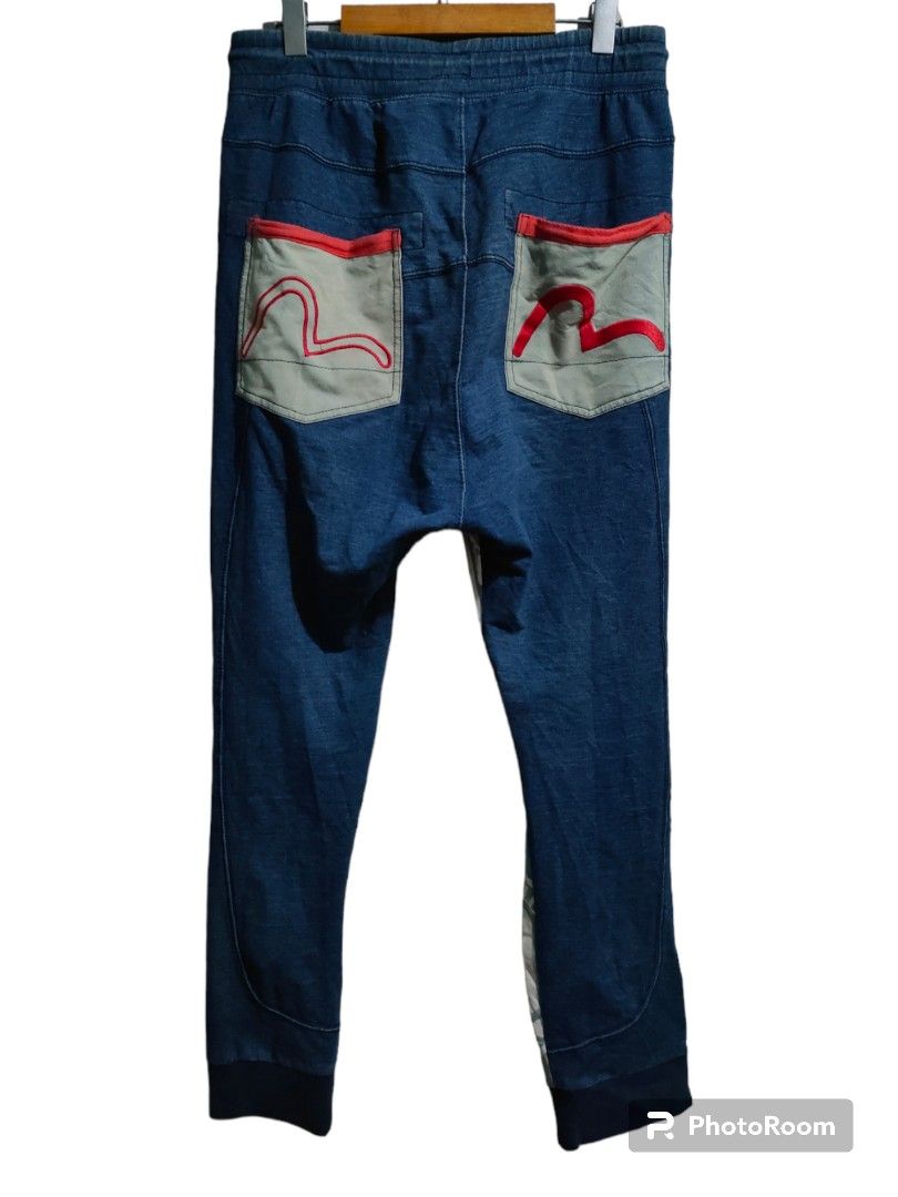 EVISU, Men's Fashion, Bottoms, Joggers on Carousell