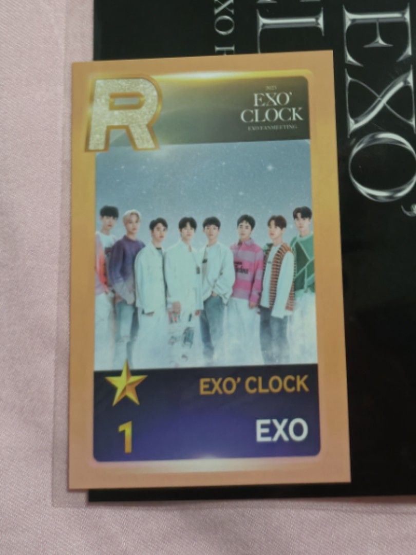 EXO CLOCK 11TH ANNIVERSARY FANMEET R CARD, Hobbies & Toys, Memorabilia ...