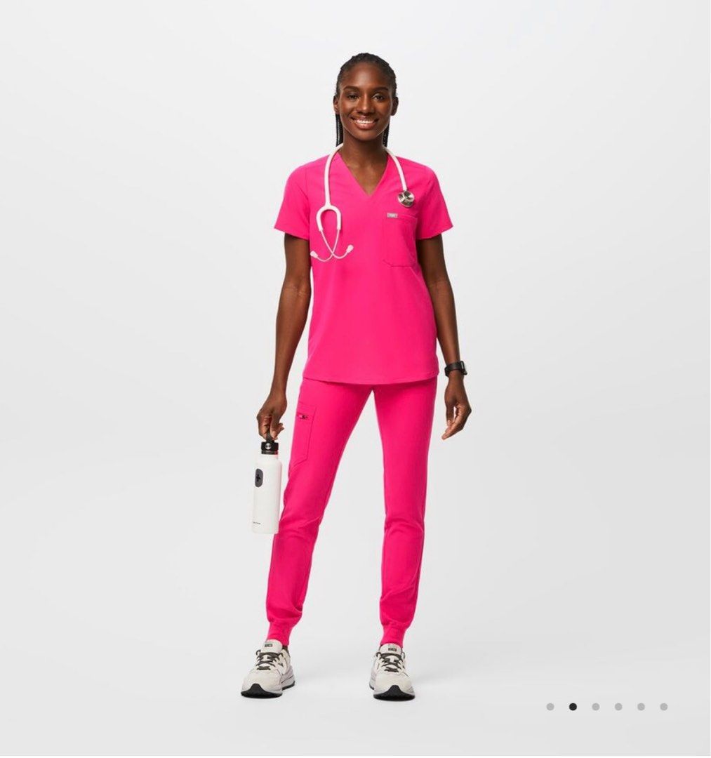 Figs limited edition shocking pink on Carousell