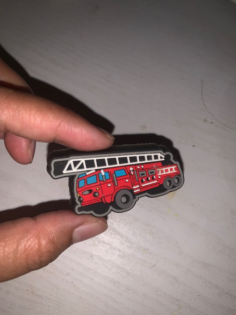 Fire engine jibbitz, Babies & Kids, Babies & Kids Fashion on Carousell