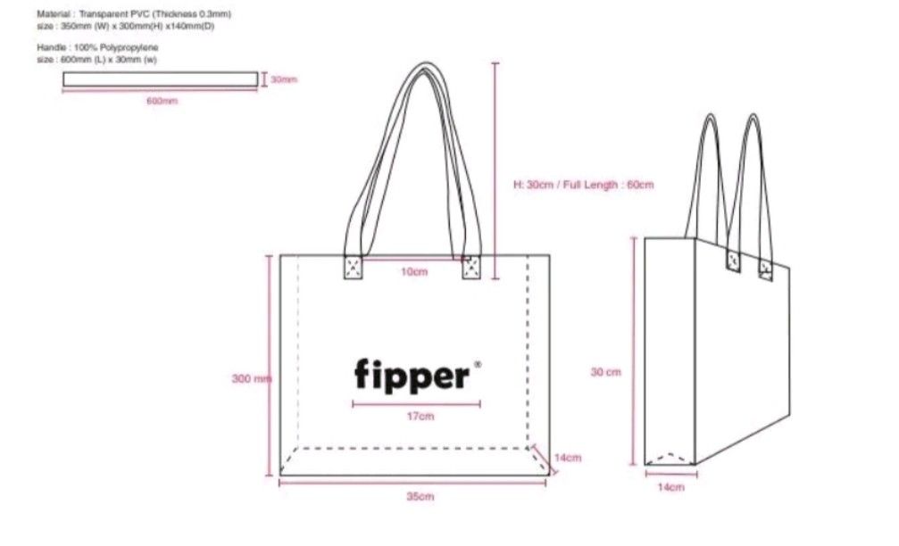 Flipper PVC TOTE BAG, Women's Fashion, Bags & Wallets, Tote Bags on ...
