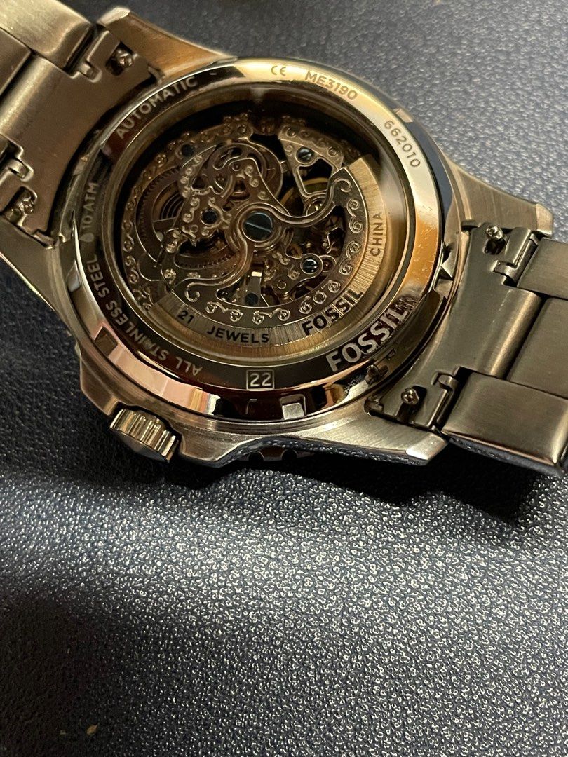 Fossil Automatic ME3190, Men's Fashion, Watches & Accessories, Watches ...