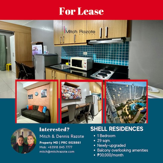 Fully-Furnished Newly-Upgraded 1-Bedroom 29 sqm. Unit For Lease at ...