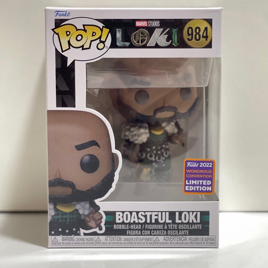 Funko Pop! Boastful Loki 2022 Wondrous Convention Exclusive Collectible Figure ( Marvel ...