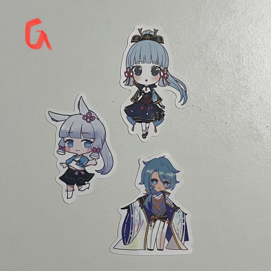 Genshin Impact Ayaka Ayato Stickers, Hobbies & Toys, Memorabilia & Collectibles, Fan Merchandise ...