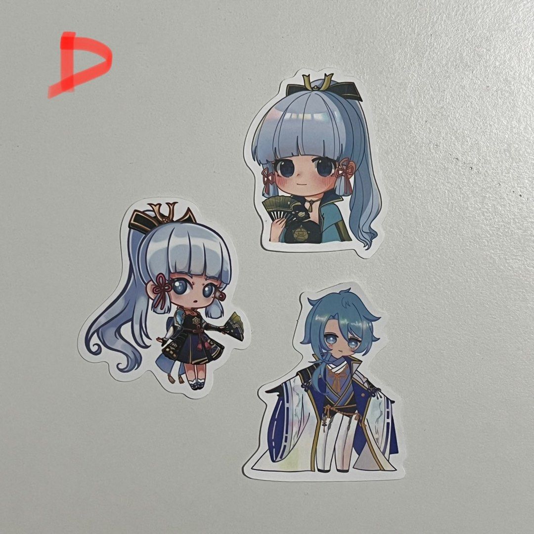 Genshin Impact Ayaka Ayato Stickers, Hobbies & Toys, Memorabilia & Collectibles, Fan Merchandise ...