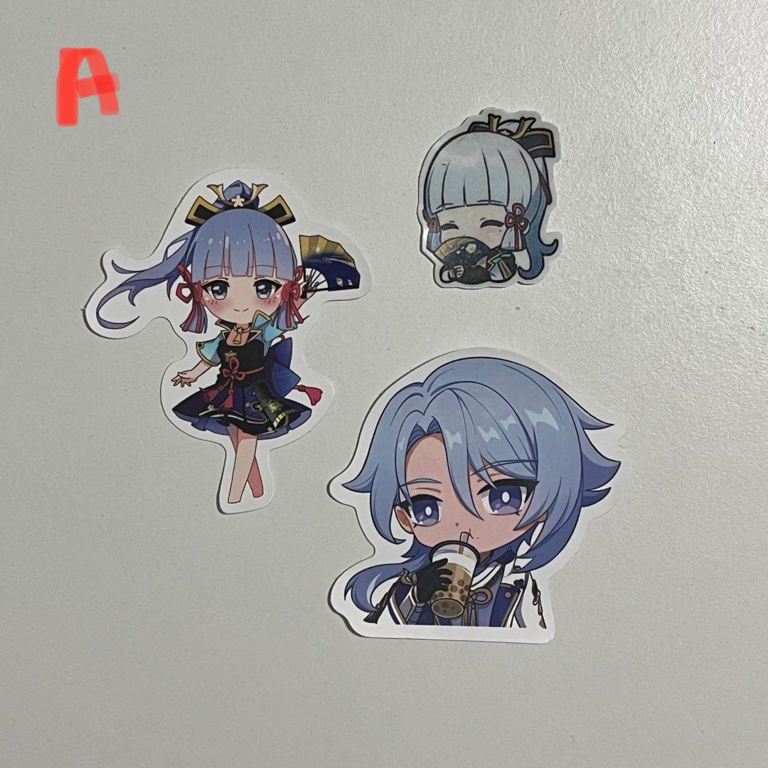 Genshin Impact Ayaka Ayato Stickers, Hobbies & Toys, Memorabilia & Collectibles, Fan Merchandise ...