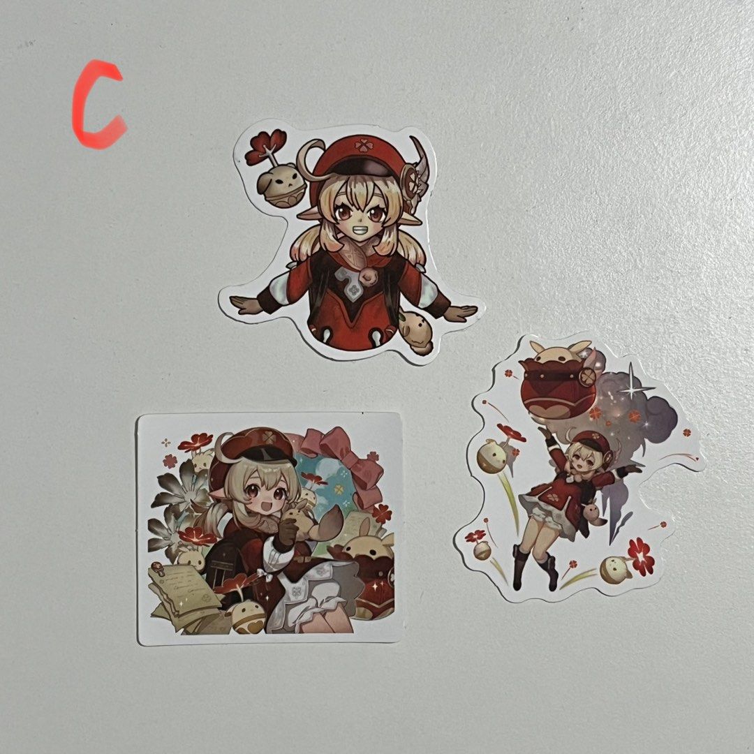 Genshin Impact Klee Stickers, Hobbies & Toys, Memorabilia ...