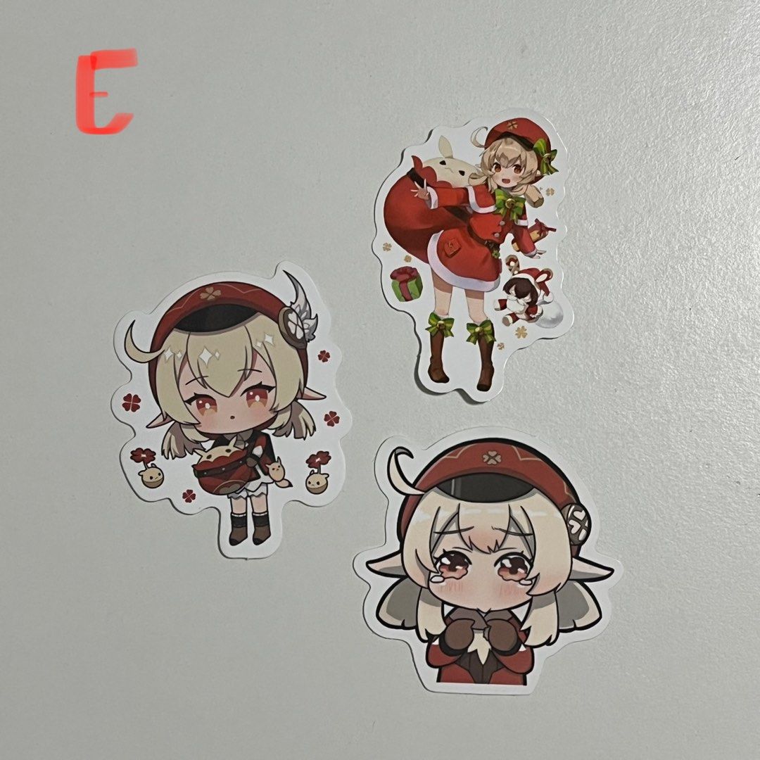 Genshin Impact Klee Stickers, Hobbies & Toys, Memorabilia ...