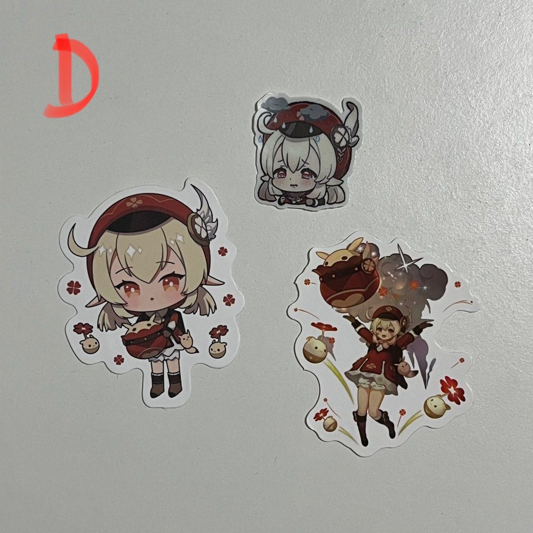 Genshin Impact Klee Stickers, Hobbies & Toys, Memorabilia ...