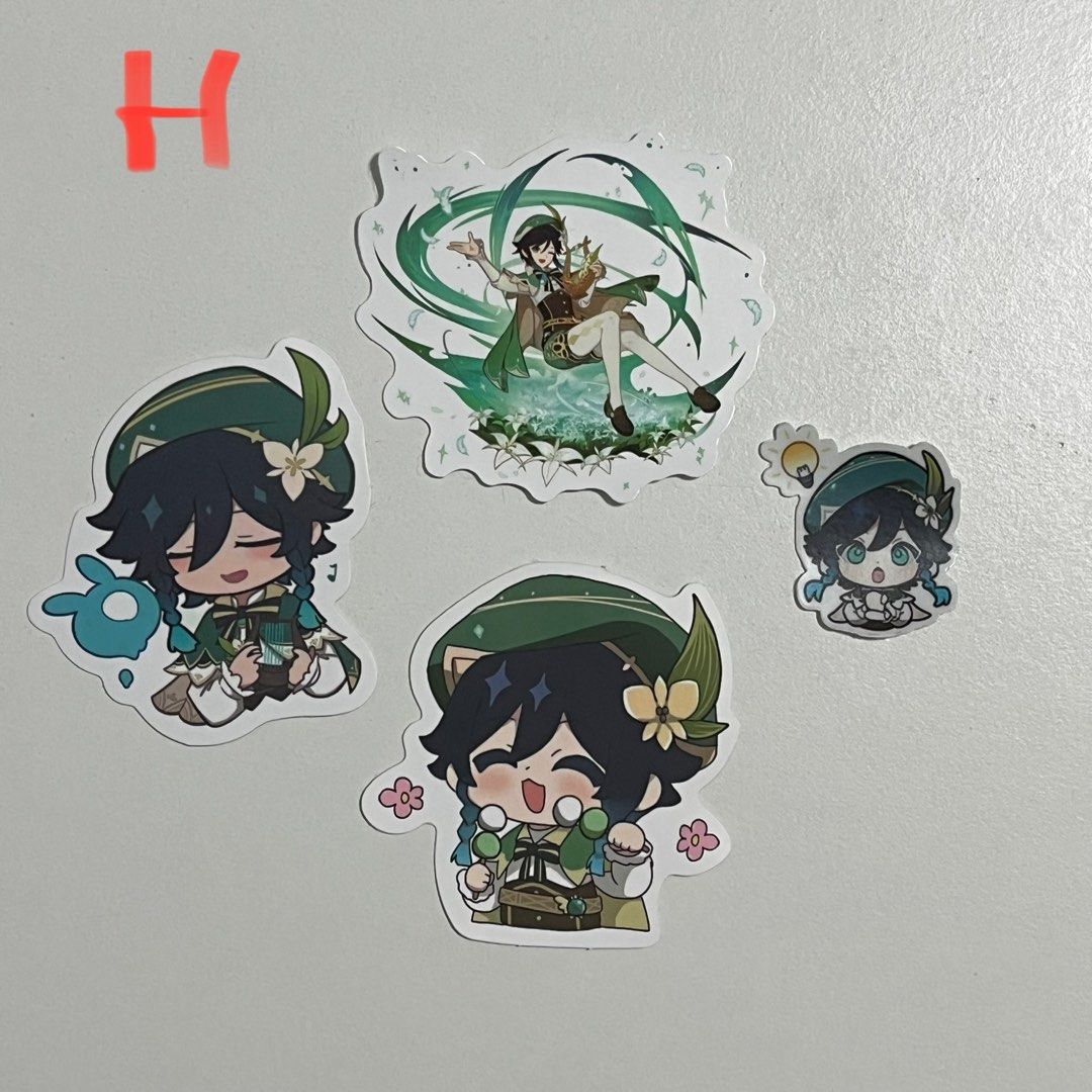 Genshin Impact Venti Stickers, Hobbies & Toys, Memorabilia ...