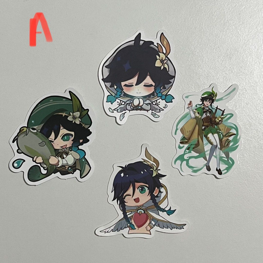 Genshin Impact Venti Stickers, Hobbies & Toys, Memorabilia ...