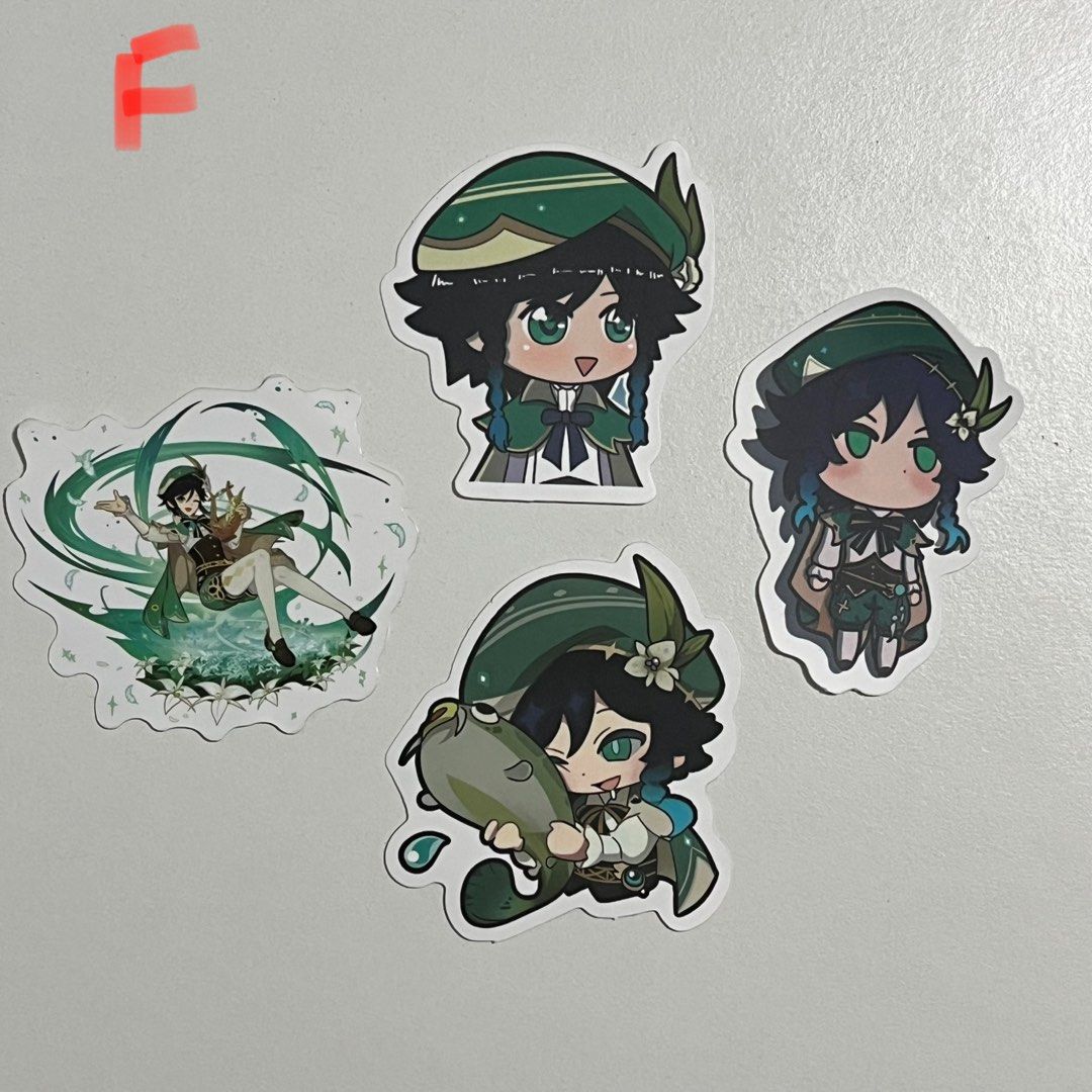 Genshin Impact Venti Stickers, Hobbies & Toys, Memorabilia ...