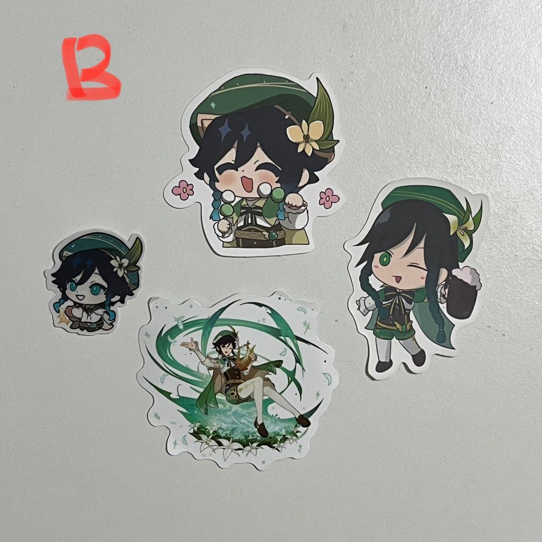 Genshin Impact Venti Stickers, Hobbies & Toys, Memorabilia ...