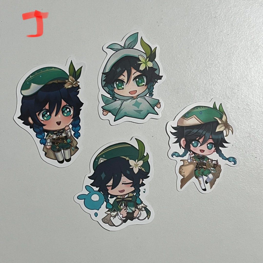 Genshin Impact Venti Stickers, Hobbies & Toys, Memorabilia ...