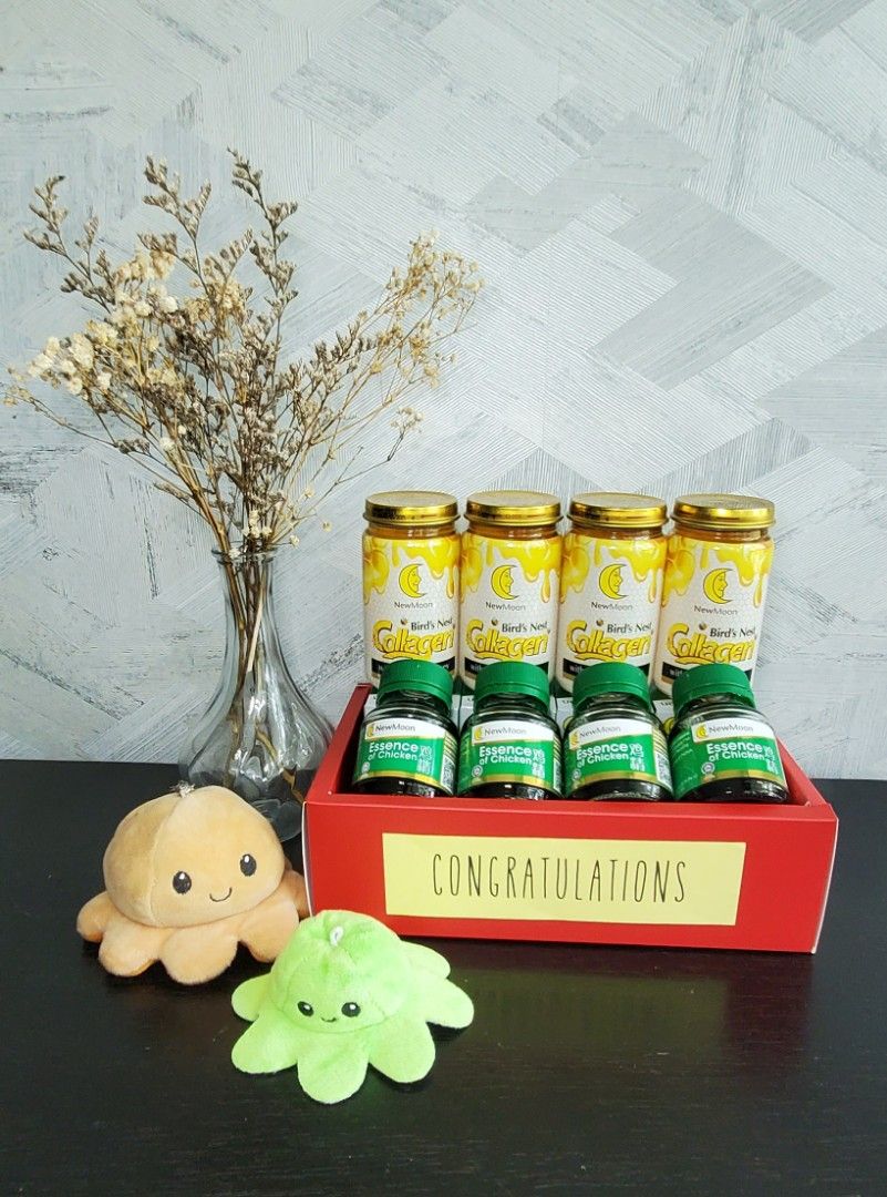 Get Well Soon & Congratulations Hamper Gift Set w Bird Nest & Chicken ...