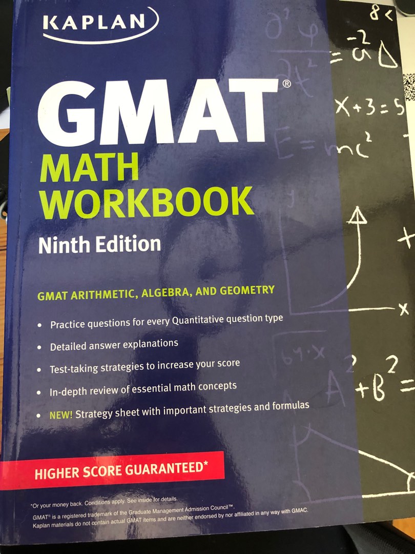 GMAT Math Workbook Kaplan 9th ed, Hobbies & Toys, Books & Magazines ...