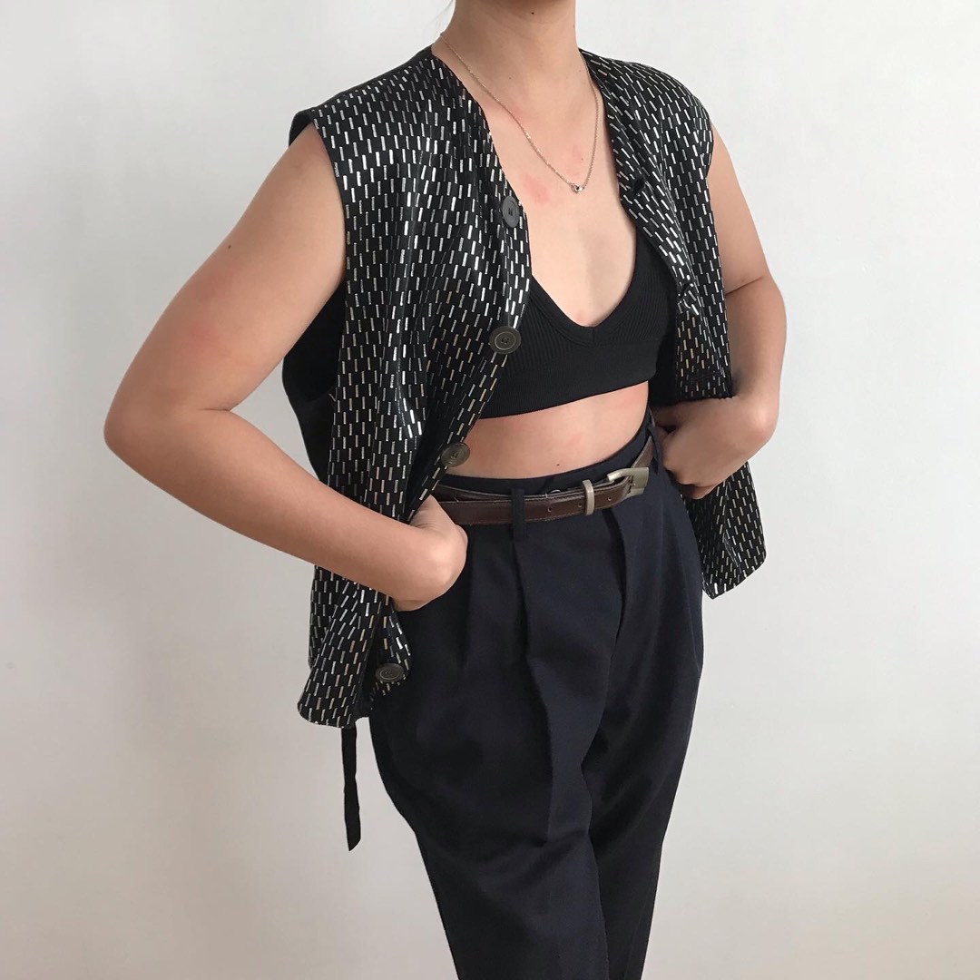 gorgeous metallic vest on Carousell