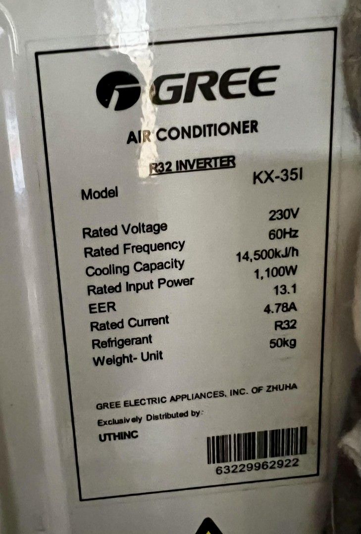 GREE 2HP INVERTER AIRCON, TV & Home Appliances, Air Conditioning and ...