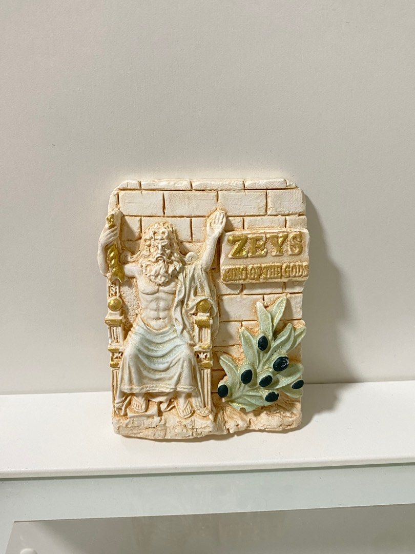 Greece Souvenir: Zeus Magnet, Furniture & Home Living, Home Decor ...