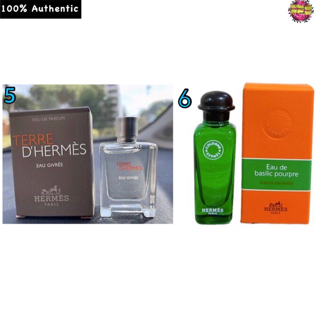 Hermes Mini Perfumes/Fragrances (Miniatures) for Men/Unisex - 5ML/7.5ml Dab On Mini/Travel Sized ...