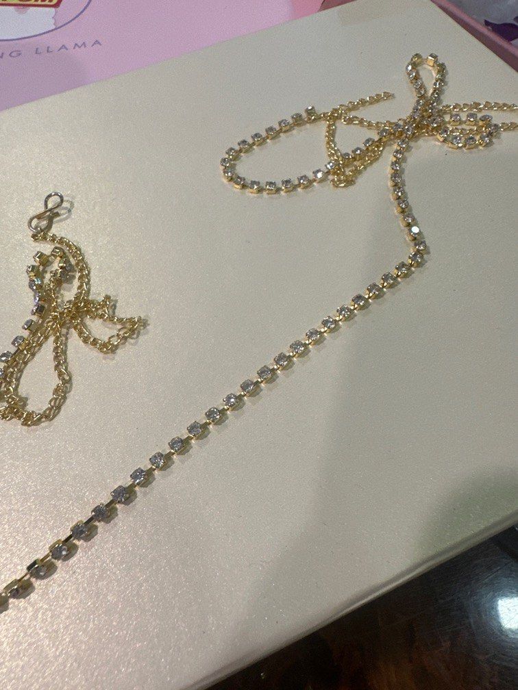 Hip chain stone studded, Women's Fashion, Jewelry & Organisers, Body ...