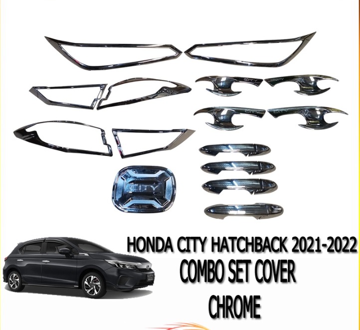 Honda City Hatchback 2021 to 2022 w/o smart key Garnish Combo Set ...