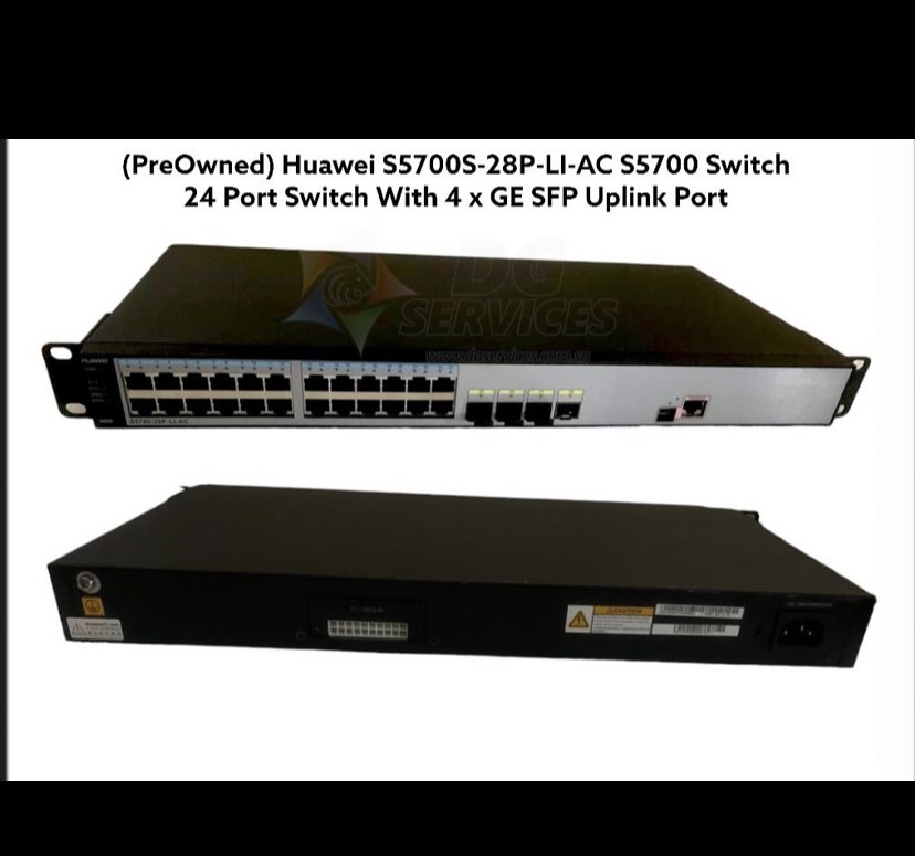 Huawei S5700S - 24 port switch , Computers & Tech, Parts & Accessories ...