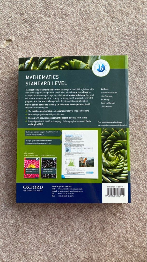IB SL Mathematics textbook, Hobbies & Toys, Books & Magazines ...
