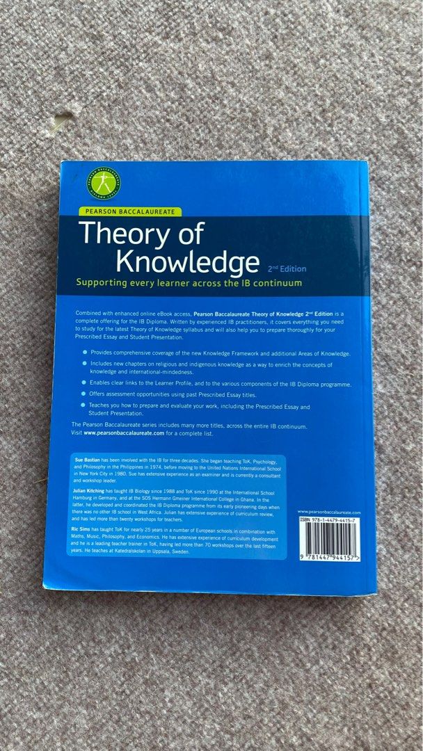 IB TOK theory of knowledge textbook, Hobbies & Toys, Books & Magazines ...