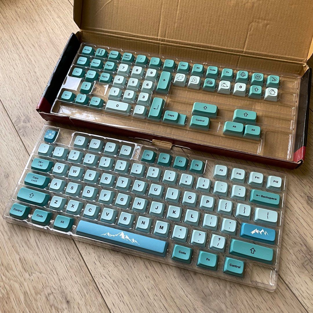 Iceberg keycaps XDA profile (123 keys), Computers & Tech, Parts ...