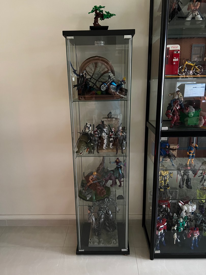 Ikea Detolf Glass Display Cabinet (2pc), Furniture & Home Living ...