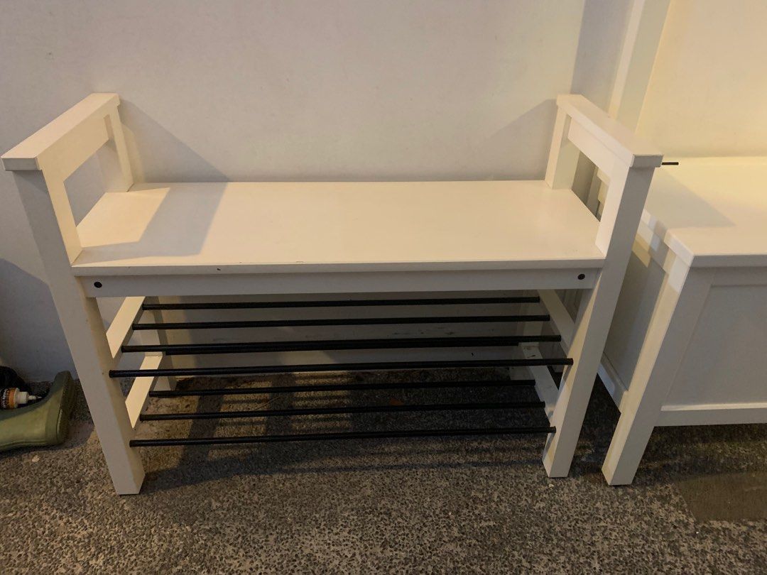 IKEA Hemnes shoe bench / rack / storage, Furniture & Home Living ...
