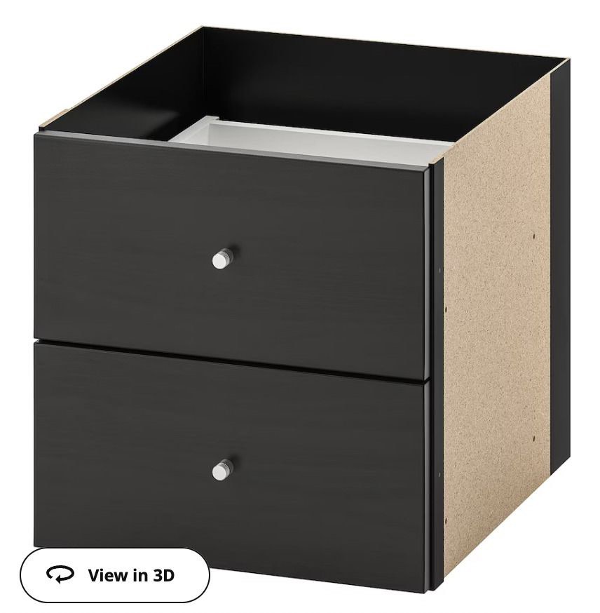 Ikea Kallax Drawers and Doors. Dark Brown, Furniture & Home Living ...