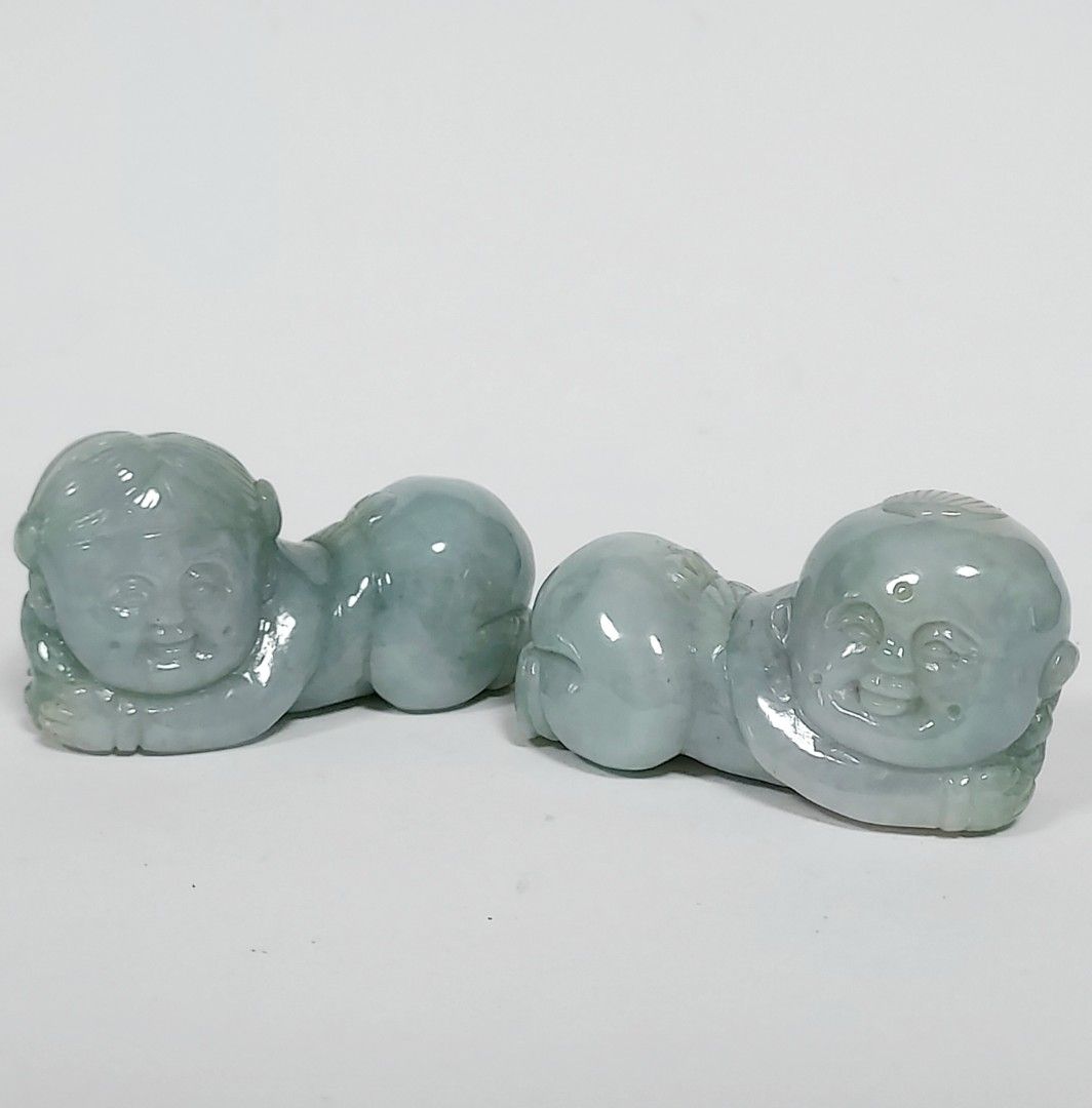 Jadeite display. One pair., Hobbies & Toys, Memorabilia & Collectibles ...