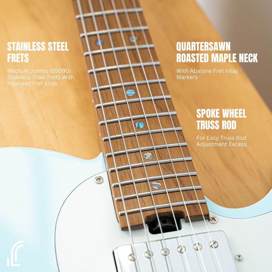 Jethro Guitar Works | Thinline Electric Guitar With Roasted Maple Neck ...