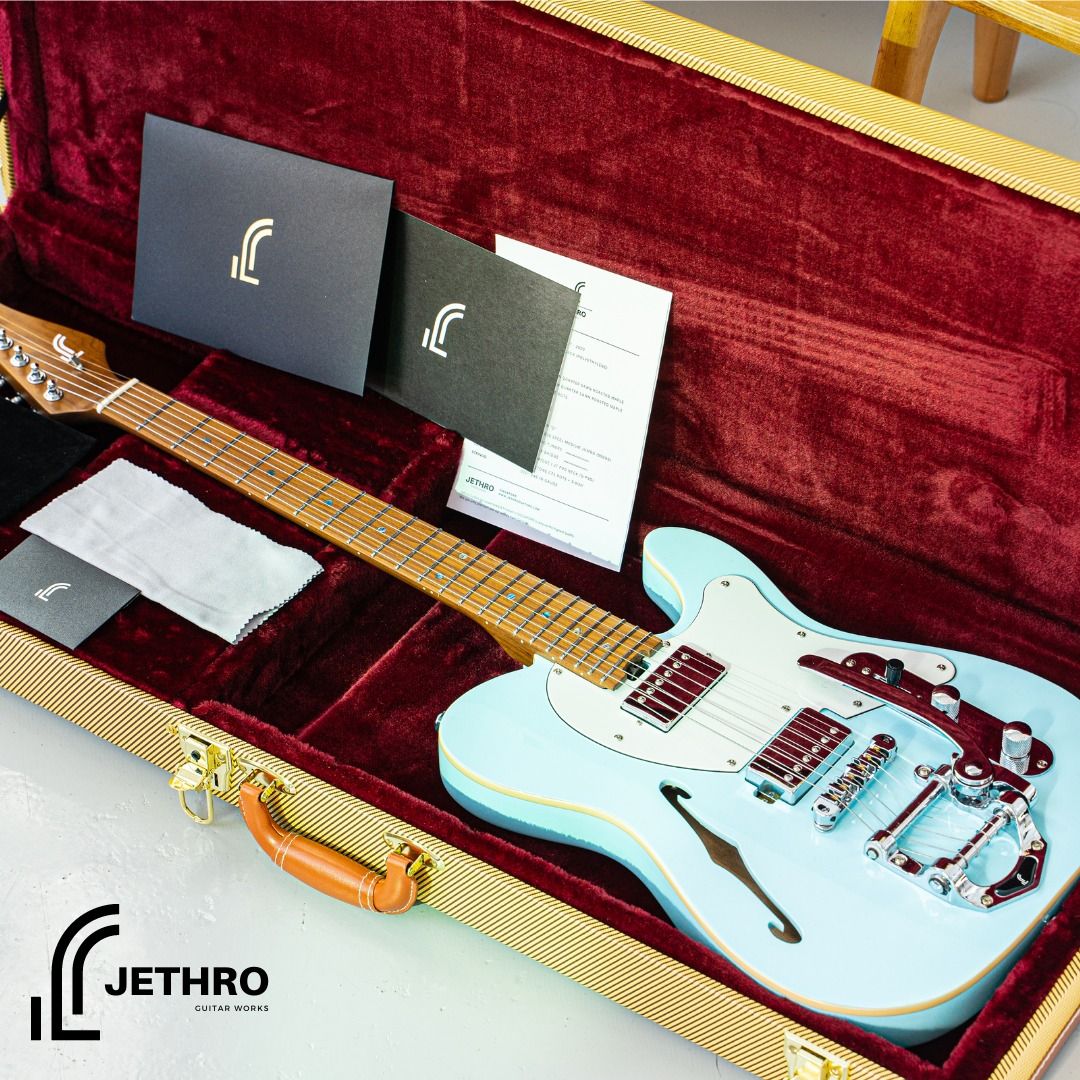 Jethro Guitar Works | Thinline Electric Guitar With Roasted Maple Neck ...