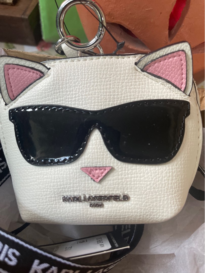Karl Lagerfeld Paris Choupette Purse Lanyard, Women's Fashion, Bags ...