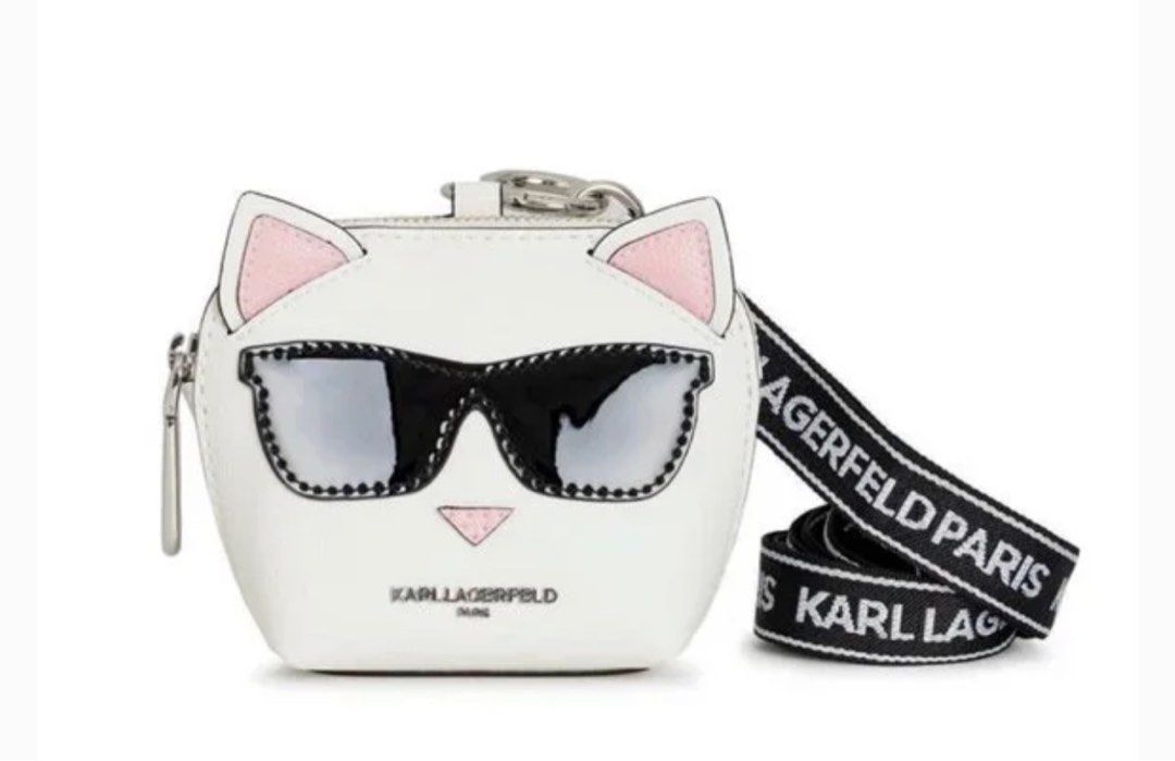 Karl Lagerfeld Paris Choupette Purse Lanyard, Women's Fashion, Bags ...
