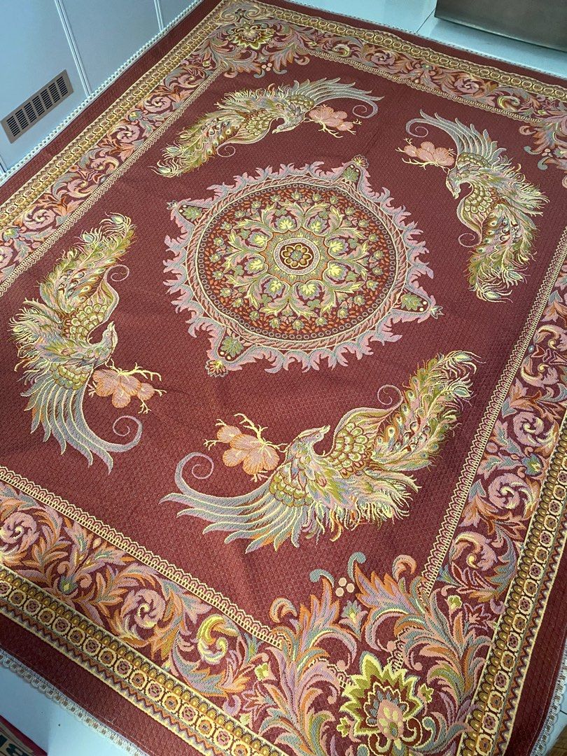 Karpet Tenun Non Anti slip LIKE NEW 200 x 230, Perabotan Rumah di Carousell