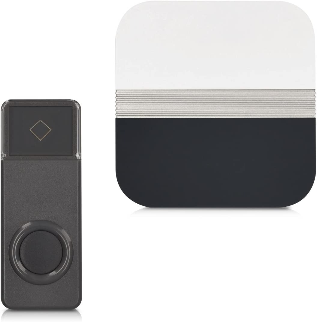 kwmobile Wireless Doorbell Door Chime Kit - Cordless Battery Operated ...