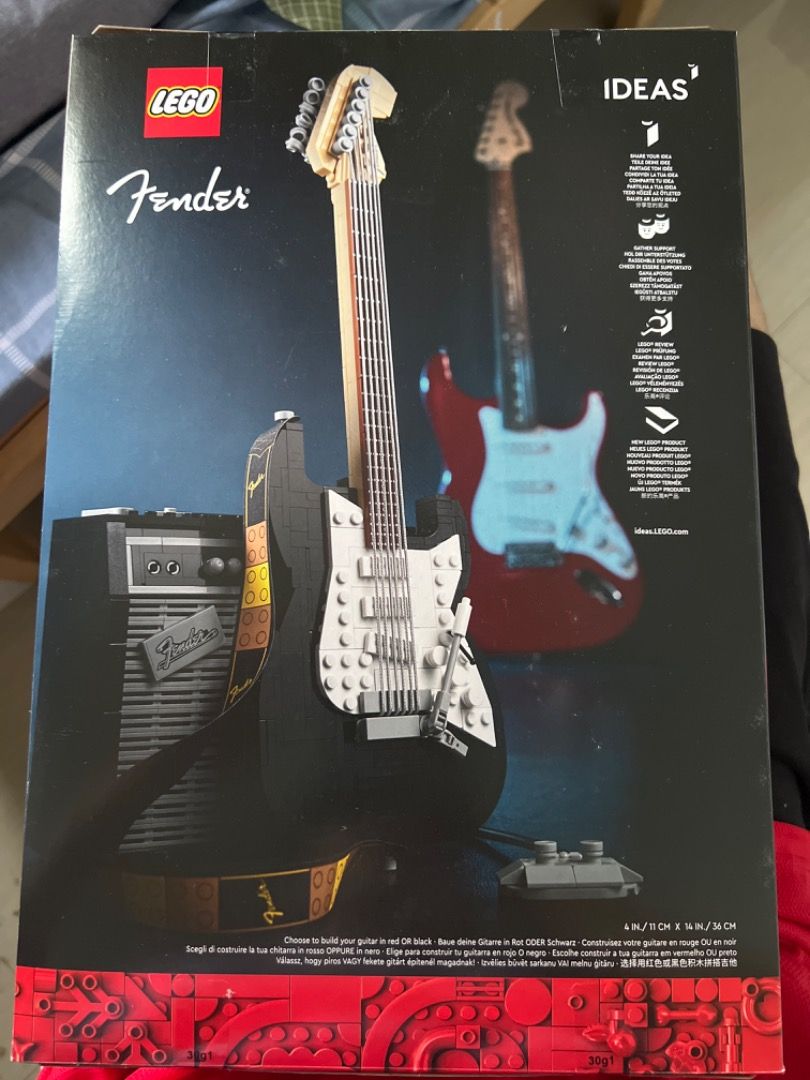 lego fender guitar, Hobbies & Toys, Toys & Games on Carousell